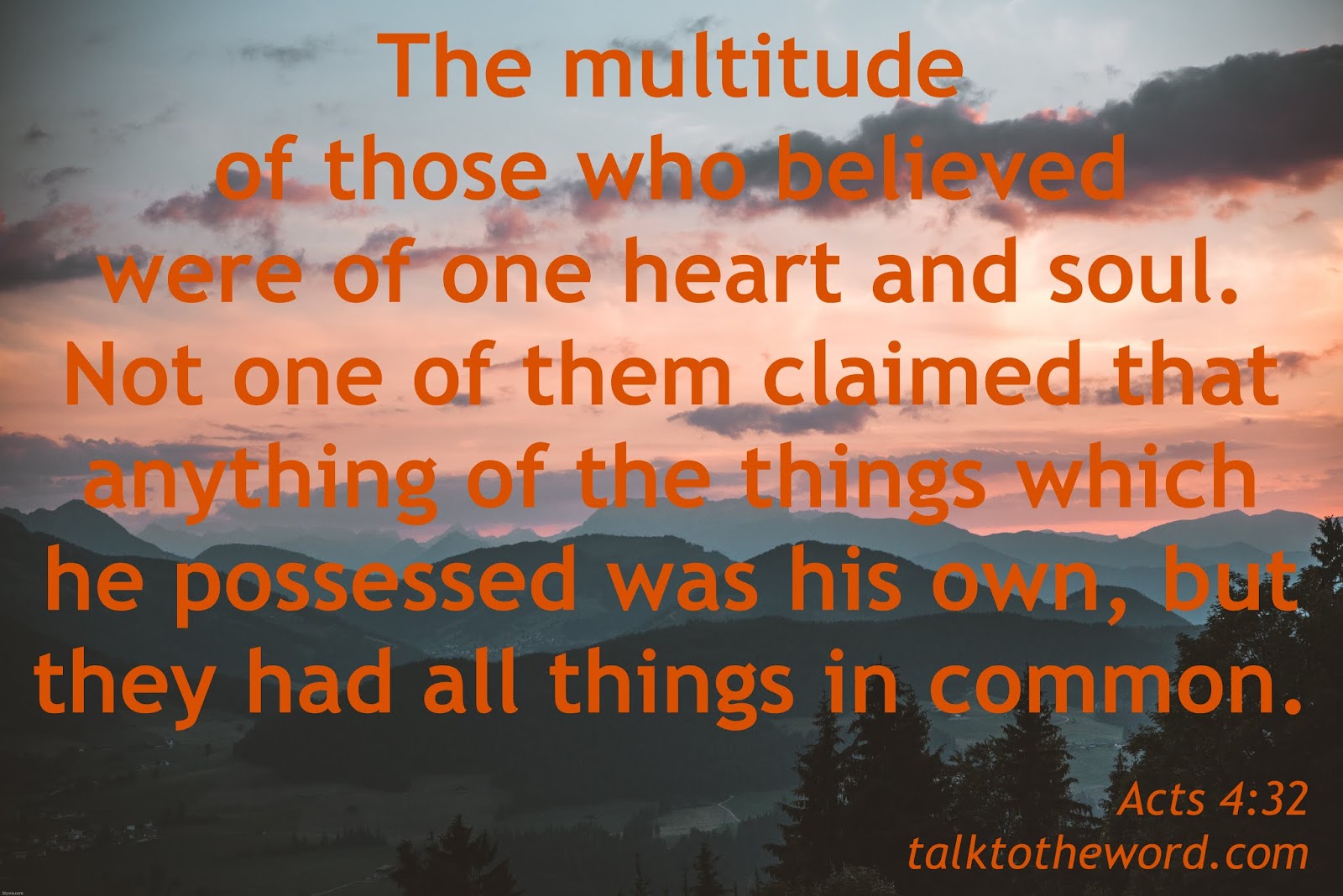 Acts 4 32