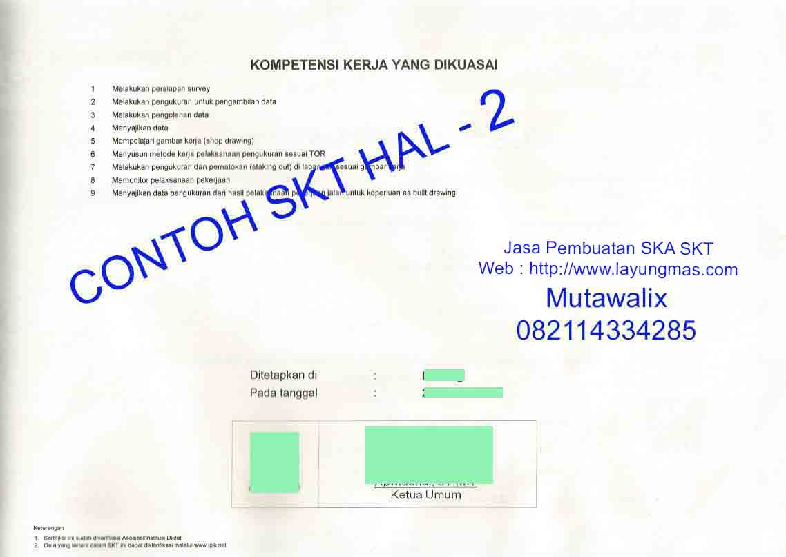 Jasa Pembuatan SKA SKT