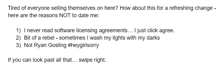 30+ Good Tinder Bios (Tips And Examples): How To Write A Perfect Tinder ...