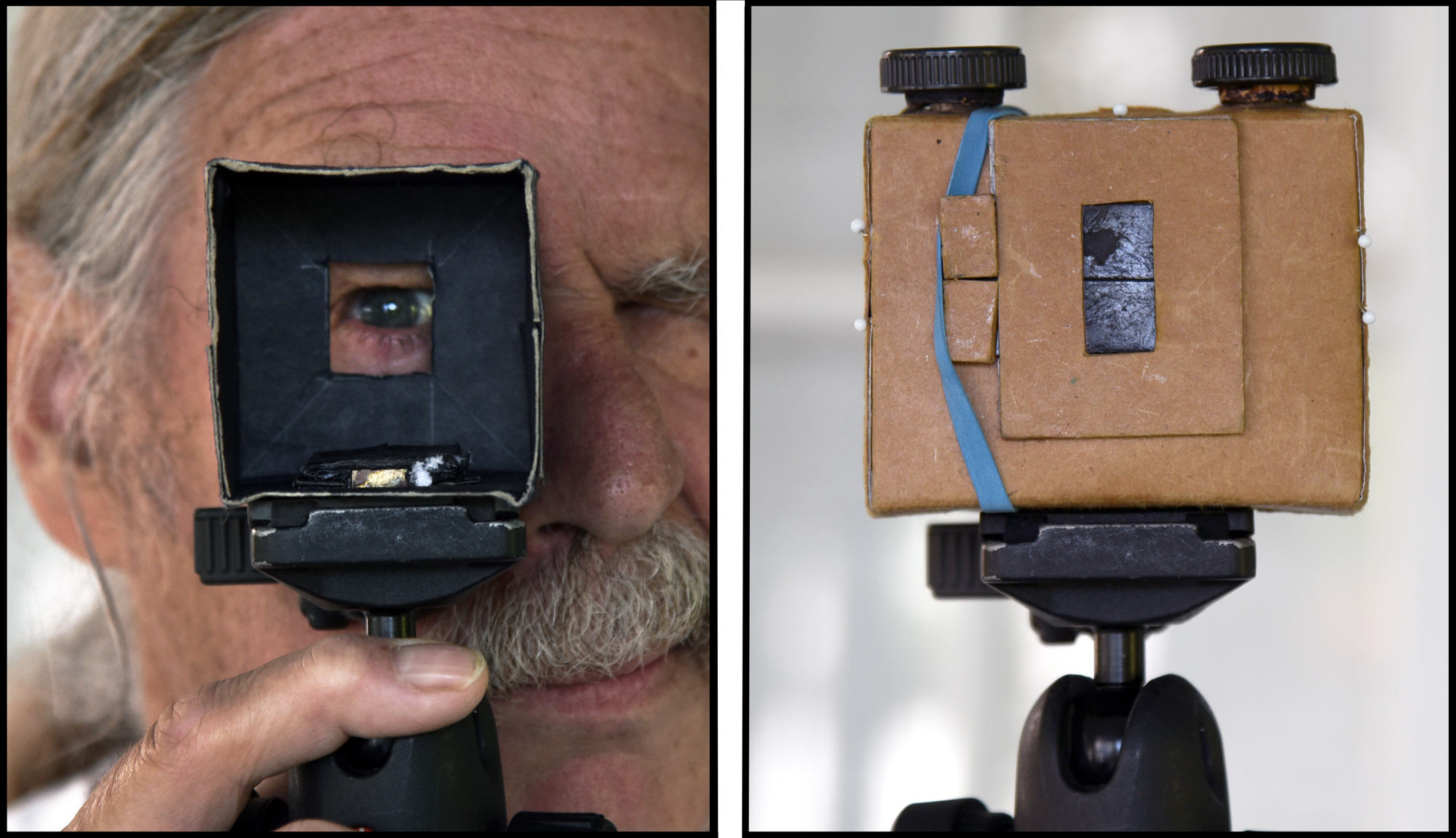 Pinholica: Using an accessory viewfinder