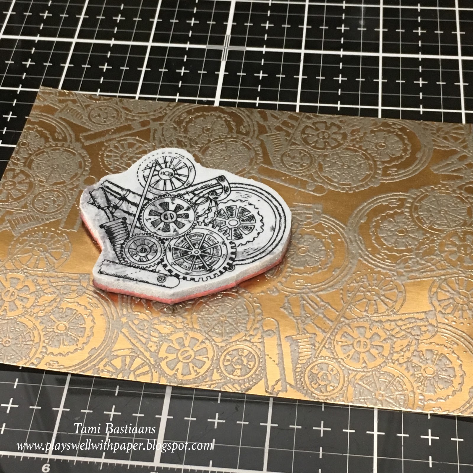 Plays Well With Paper: Weird Science - Vintage Stamped Metallic Embossing