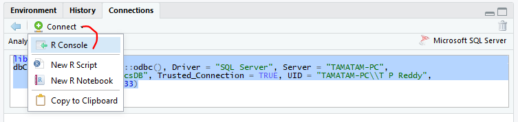 How to Connect and Read data from SQL Server Databse in R | Power BI ...