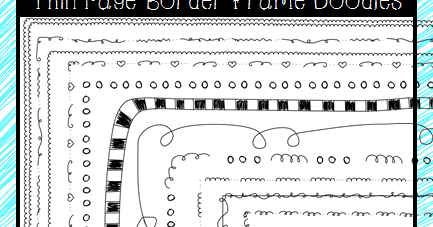 Thin Page Frame Border Doodles | The Itty Bitty Teacher
