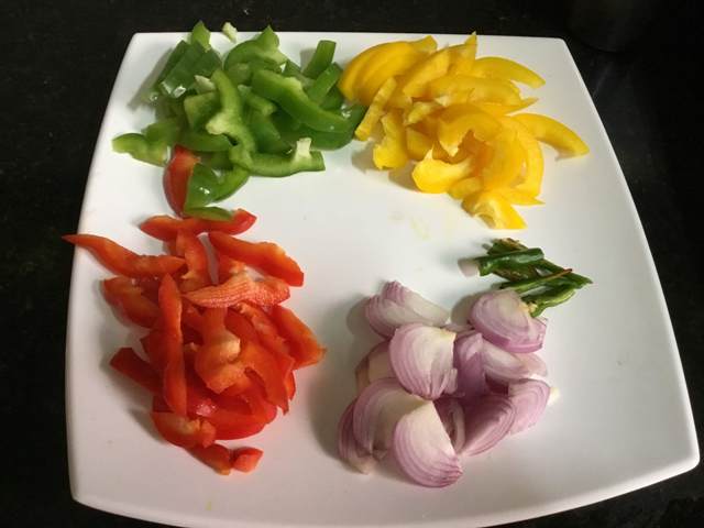 Capsicum Rice - Bell Pepper Rice - Easy Lunch Box Recipes