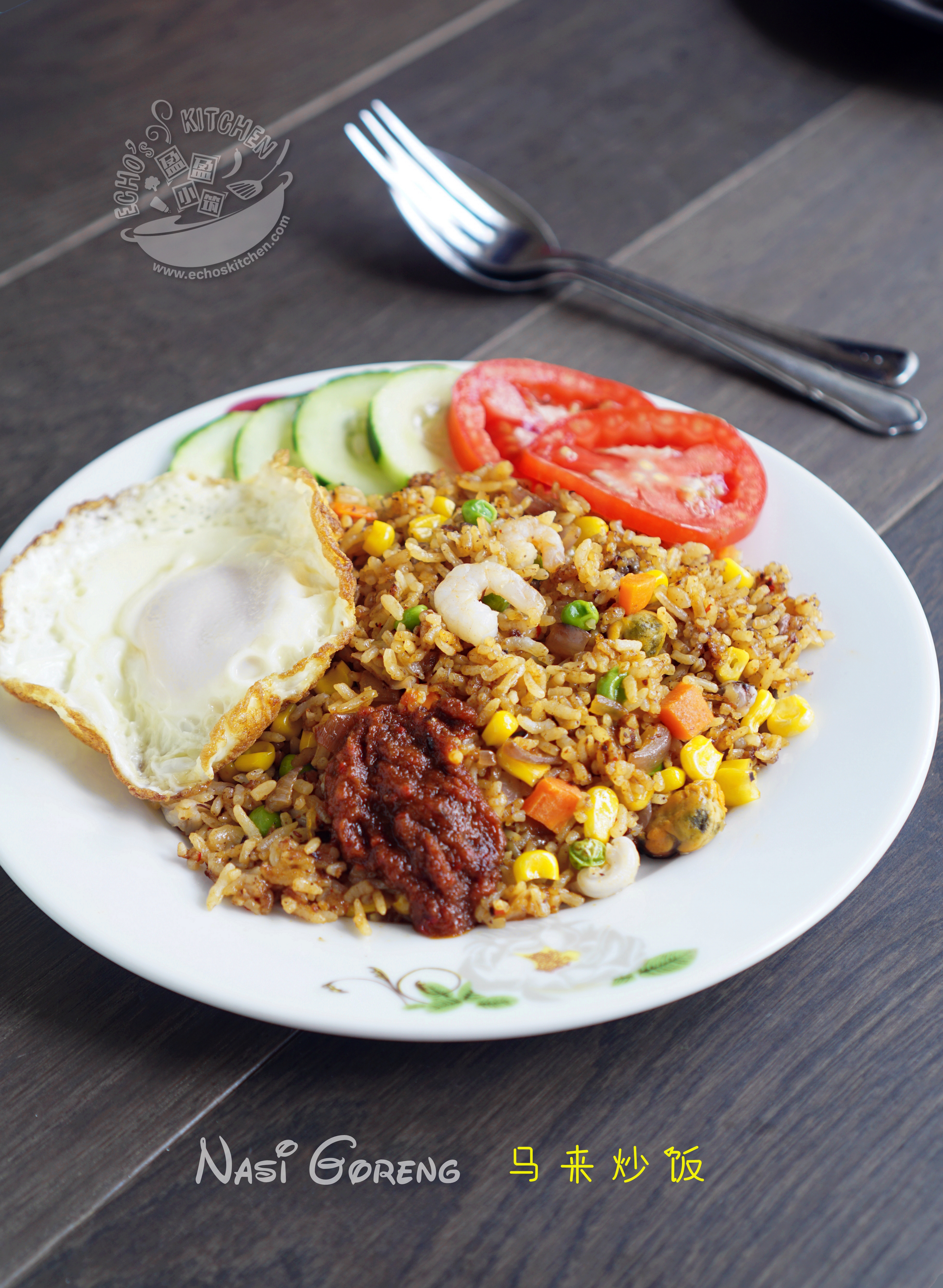 A taste of memories -- Echo's Kitchen: 【马来炒饭】Nasi Goreng (Malaysian ...