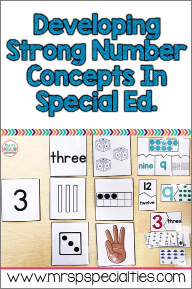 Developing Number Concepts in Special Ed. · Mrs. P's Specialties