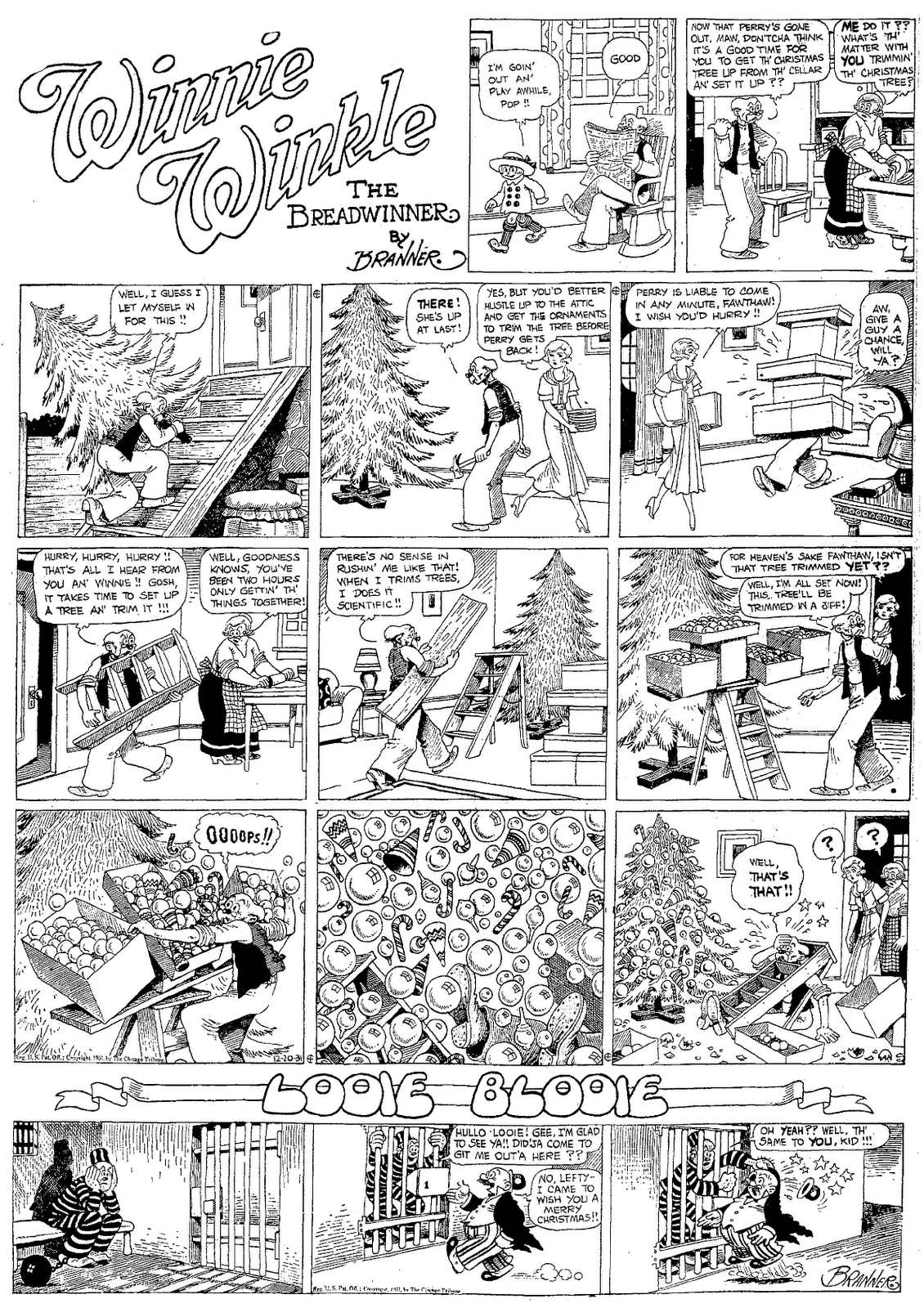 Tralfaz: Christmas Sunday Comics Through the Decades