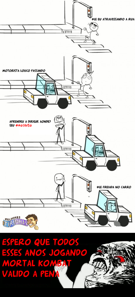 Tirinhas dos memes: Transito