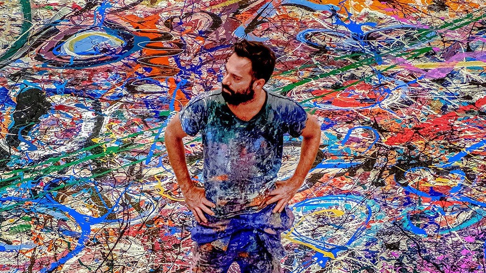 British artist's giant painting raises £45m for children's charities ...