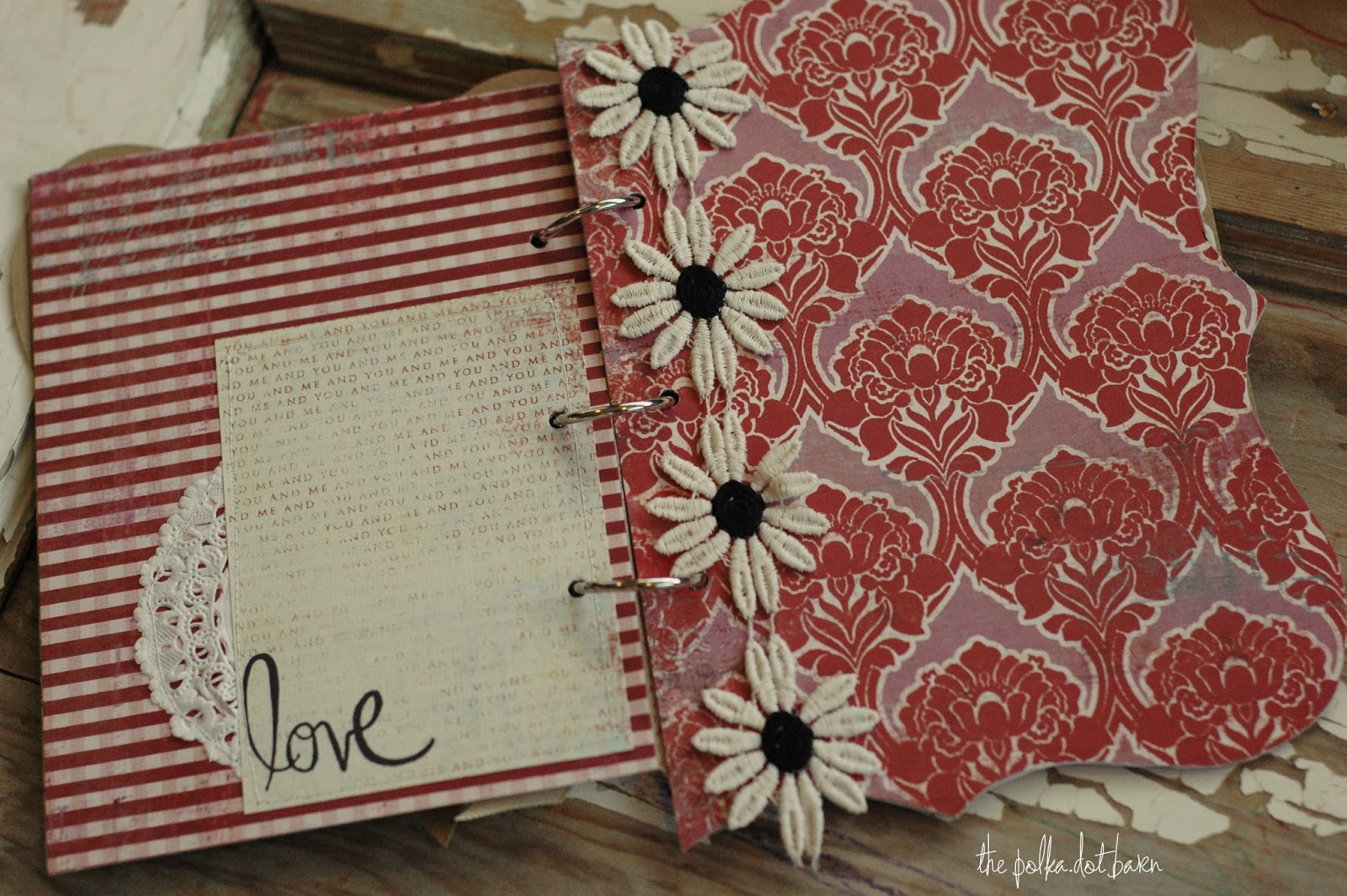 the polka dot barn: you are LOVED mini book