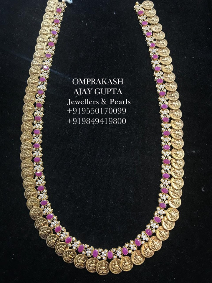 Simple Kasu Mala 3 in 1 Vaddanam - Jewellery Designs