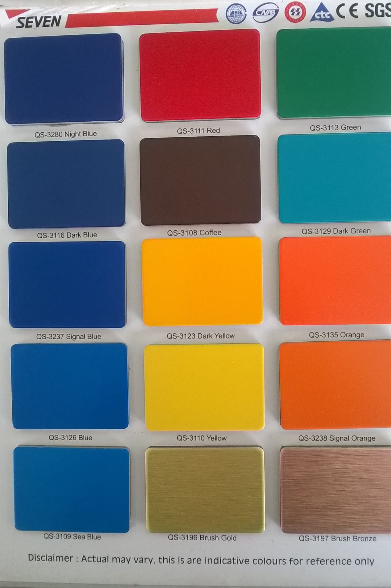 Aluminium Composite Panel Seven PVDF 0.3 Alloy 3003 | Seven Prime PVDF ...