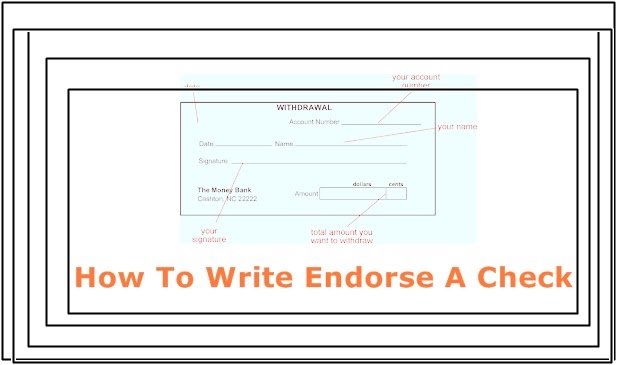 Education & history: How To Write Endorse A Check