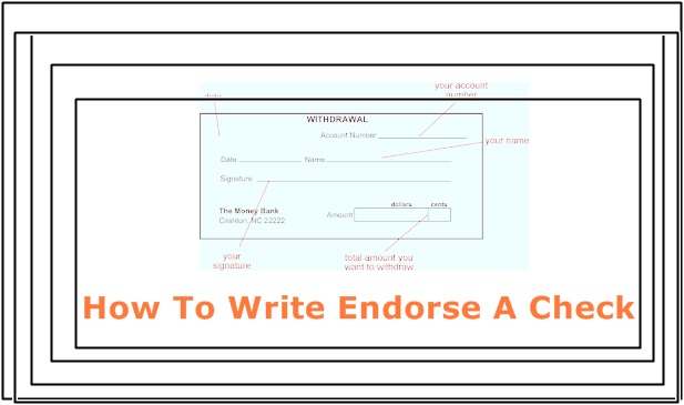 Education & history: How To Write Endorse A Check