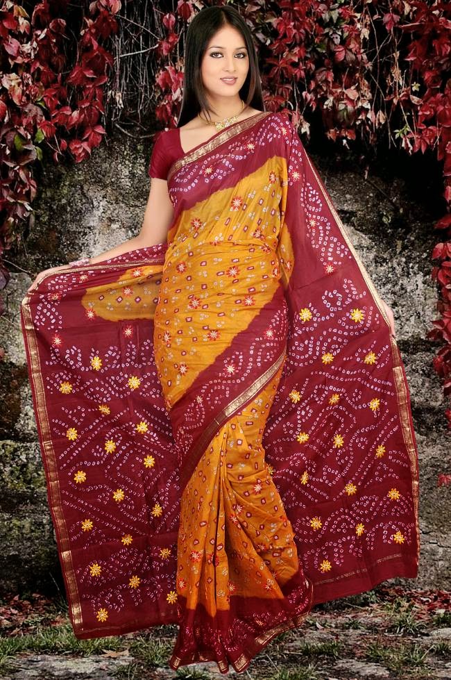 INDIAN ARTS: Bandhani Sarees