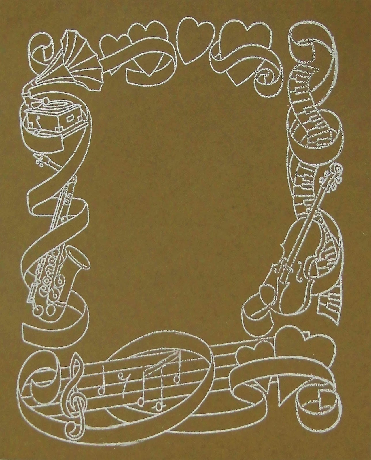 Sarah's Craft Shed: Music Card