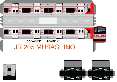 papercraft krl indonesia by damar papercraft