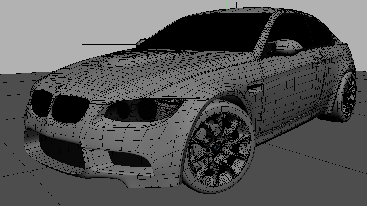 Art Is Life: 3D BMW M3 Wireframe