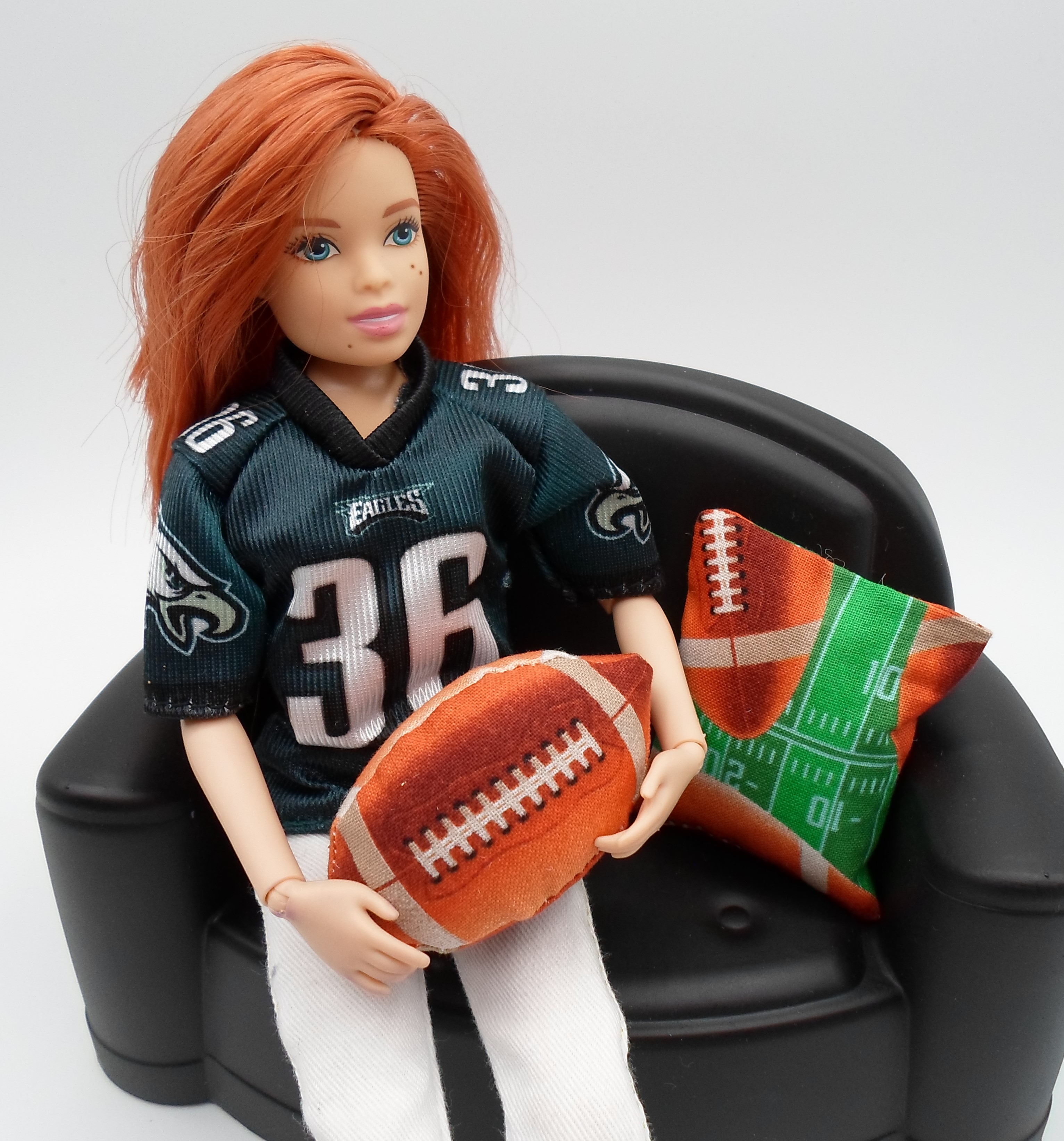 Happier Than A Pig In Mud: Barbie's Football Pillows & Super Bowl ...