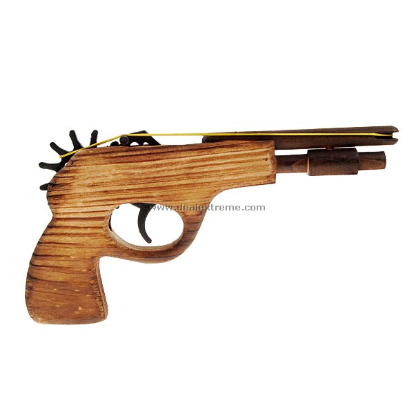 Classical Rubber Band Launcher Wooden Pistol Gun | Products Made in