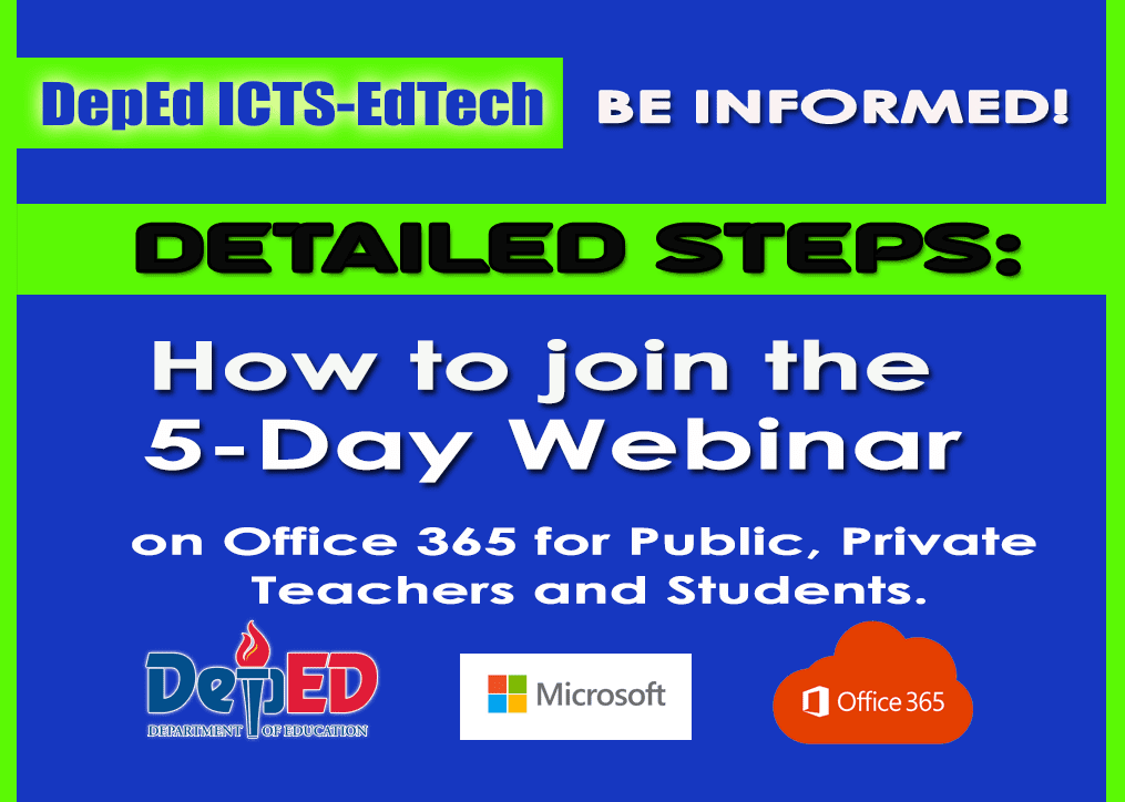 Detailed Steps: How to Join the 5-DAY Webinar on Office 365 for ...