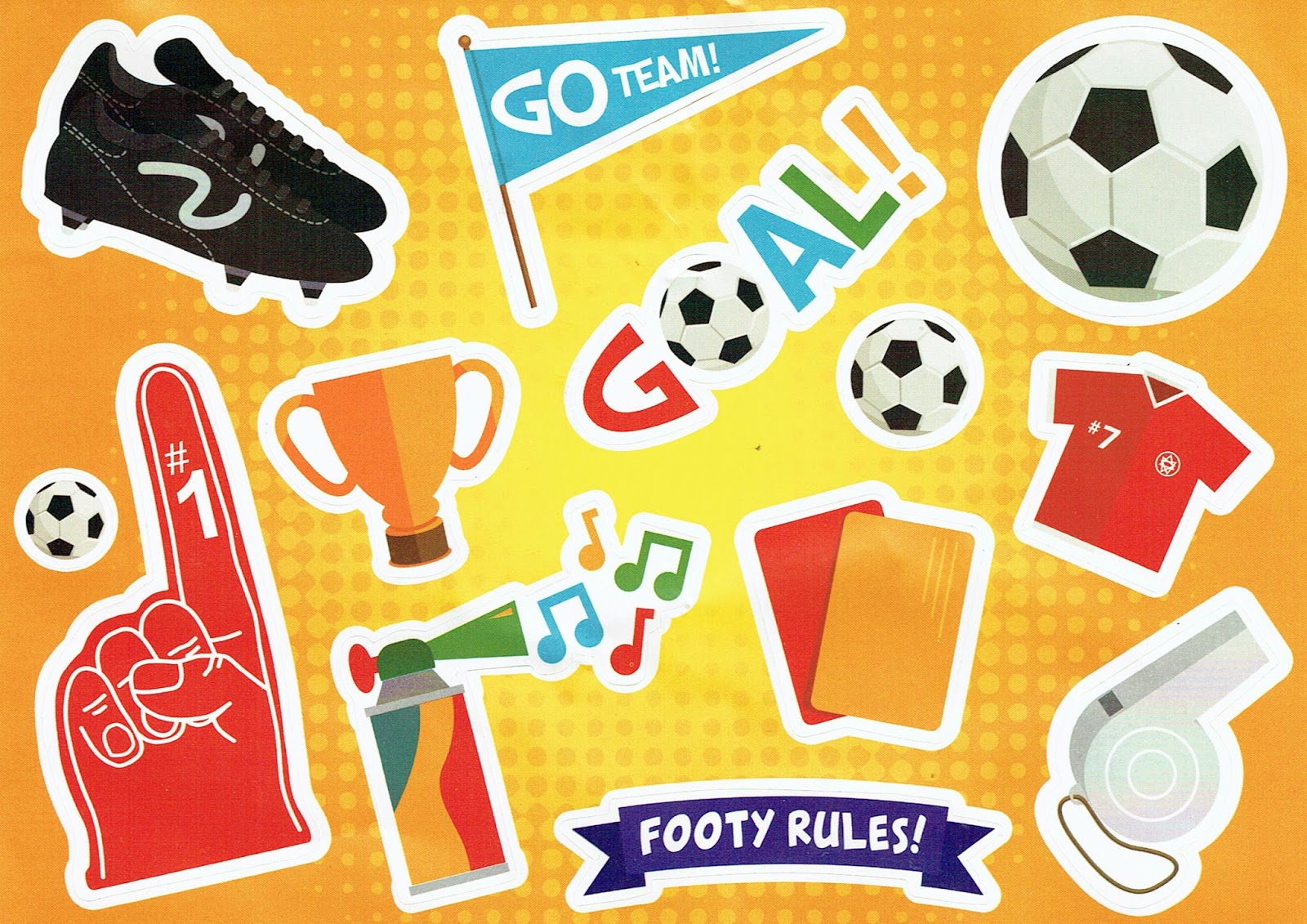 Football Cartophilic Info Exchange: Footy! magazine - Sticker sheet ...