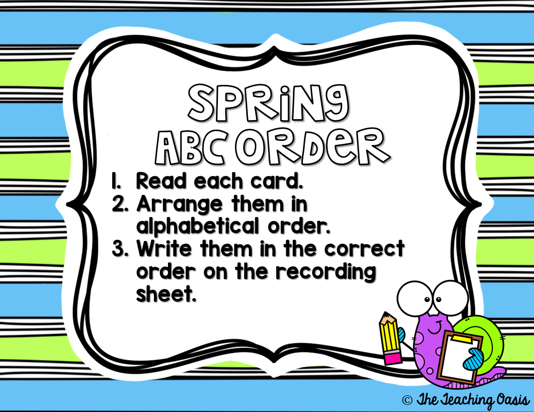*The Teaching Oasis*: Spring Language Arts Stations