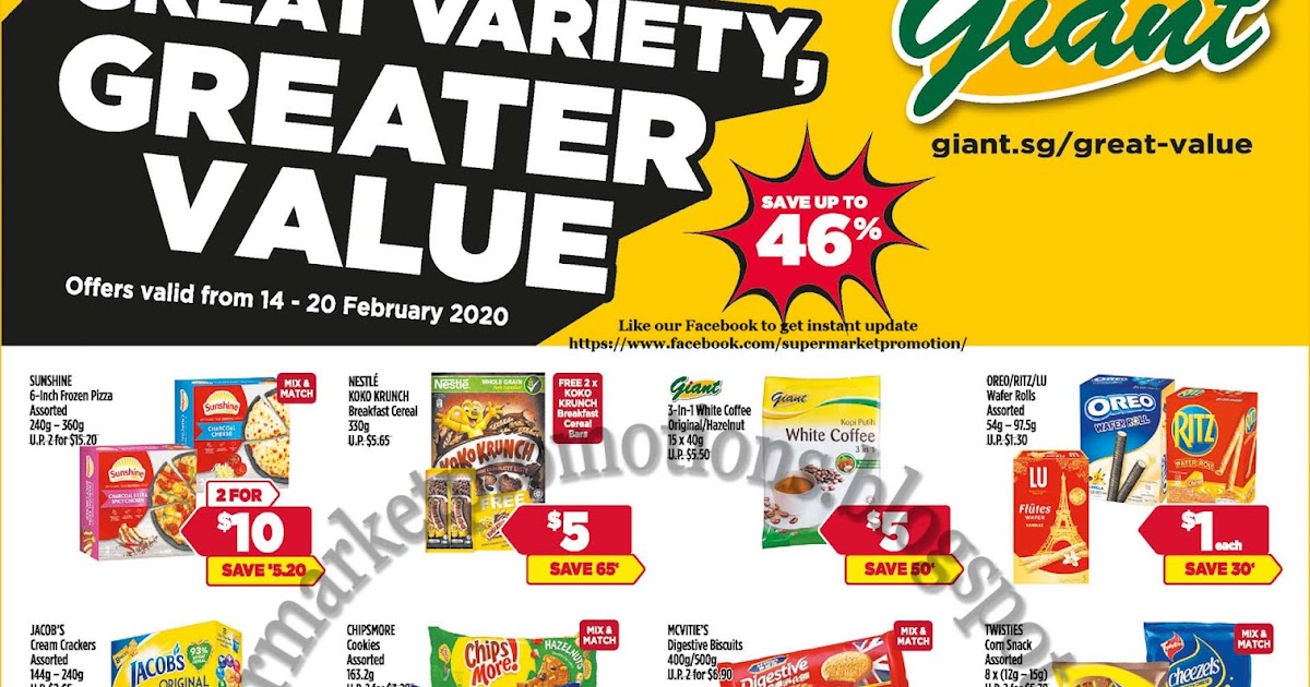 Giant Great Value Promotion 14 - 20 February 2020 ~ Supermarket Promotions