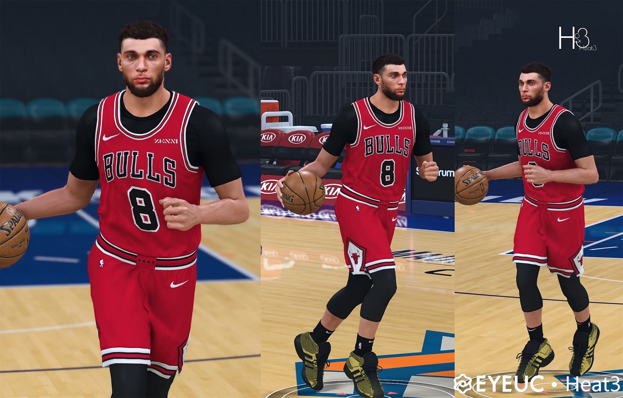 NBA 2K22 Zach LaVine Cyberface and Body Model by Heat3 - Shuajota: NBA ...
