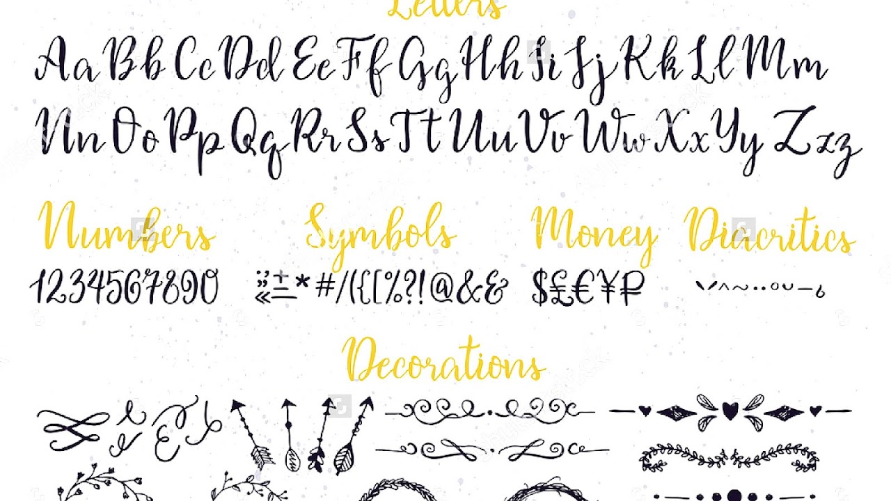 Calligraphy - Calligraphy Symbols - Calligraph Choices