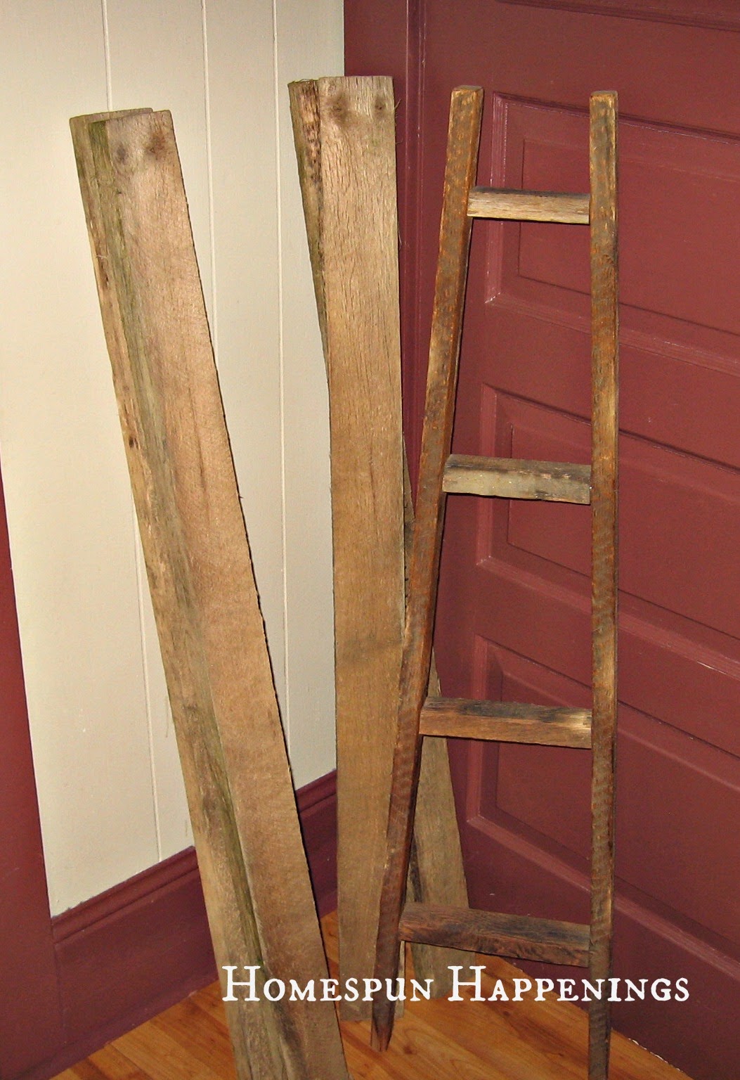 Homespun Happenings: Apple Ladders Made From Pallets