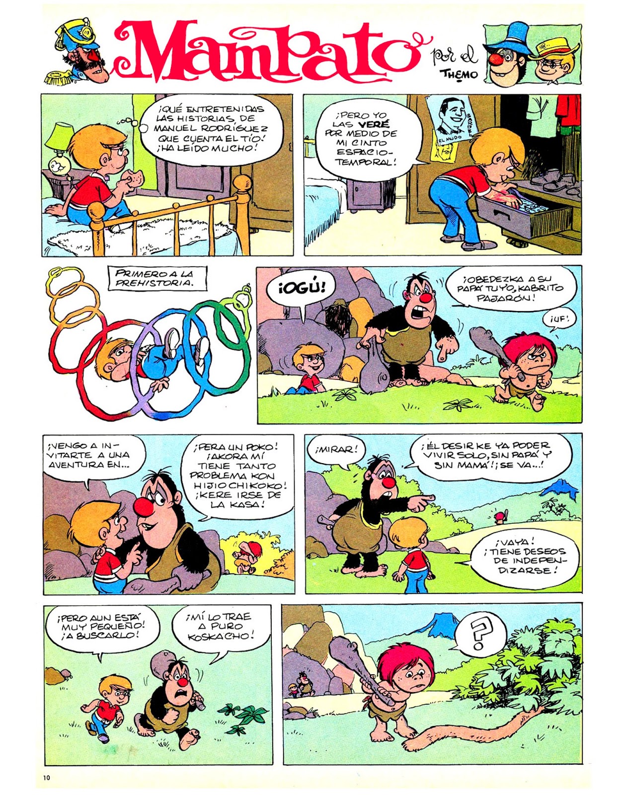 revista mampato comics y los 70s: mampato y ogu en La Reconquista