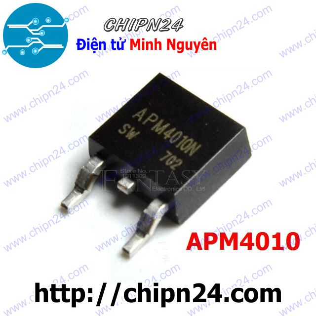 (SOP) Mosfet Dán APM4010 TO-252 57A 40V Kênh N (SMD) (APM4010N 4010)
