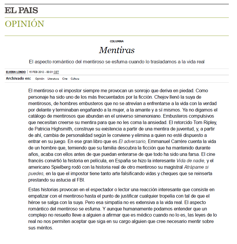 Sesión: La columna periodística