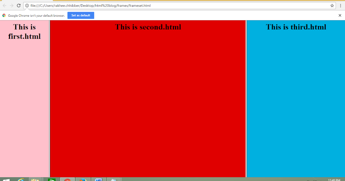 HTML Concepts: HTML Frames - Dividing Up the Page