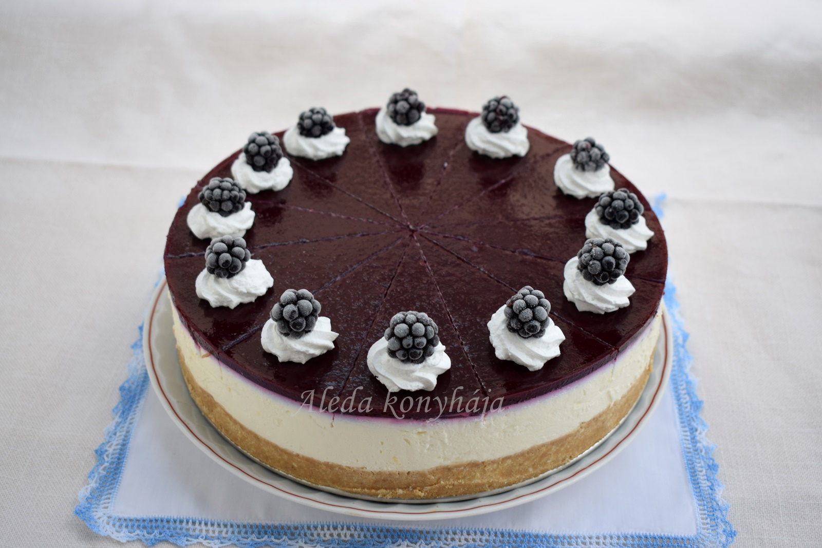 Aleda konyhája: Szedres sajttorta - Tort cheesecake cu mure