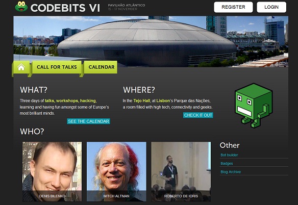 Codebits com Site Renovado | Aberto até de Madrugada