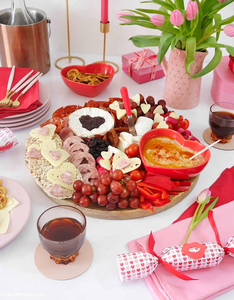 Valentine's Day Cheese and Charcuterie Board - Party Ideas | Party ...