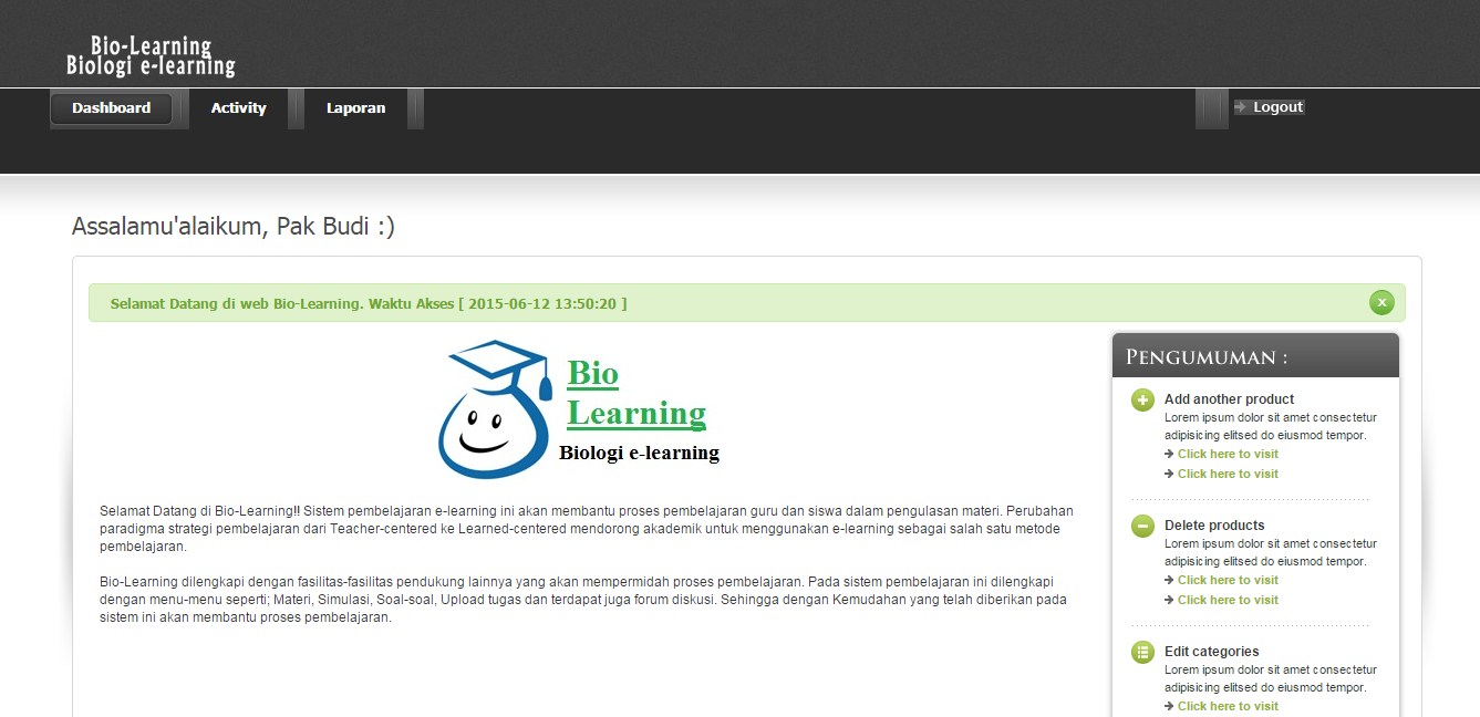 Source Code Elearning Biologi Berbasis PHP MySQL ~ Keminclong