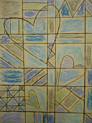 a faithful attempt: Paul Klee Inspired Heart Painting