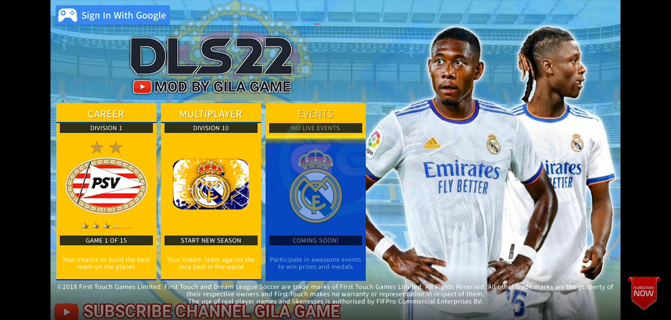 Dream League Soccer 2022 Real Madrid Mod - DLS 22 MOD (Apk+Obb+Data)