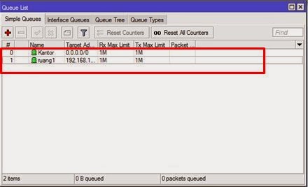 Manajemen Bandwidth dengan Simple QueueDiary