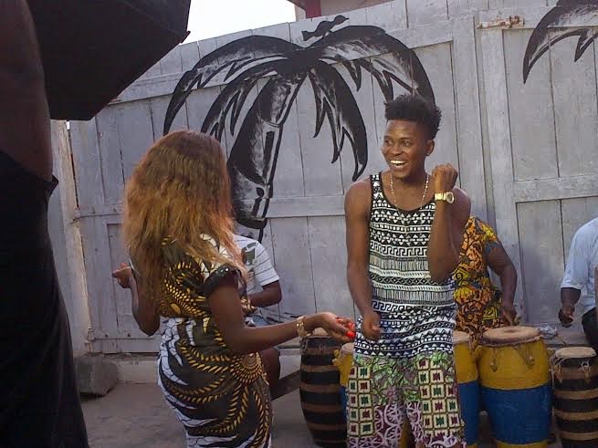 Behind the scenes pics from Sossi's new video for My Boo