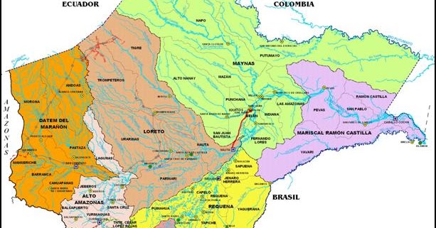 Loreto Peru Tours: Mapa de Loreto Peru