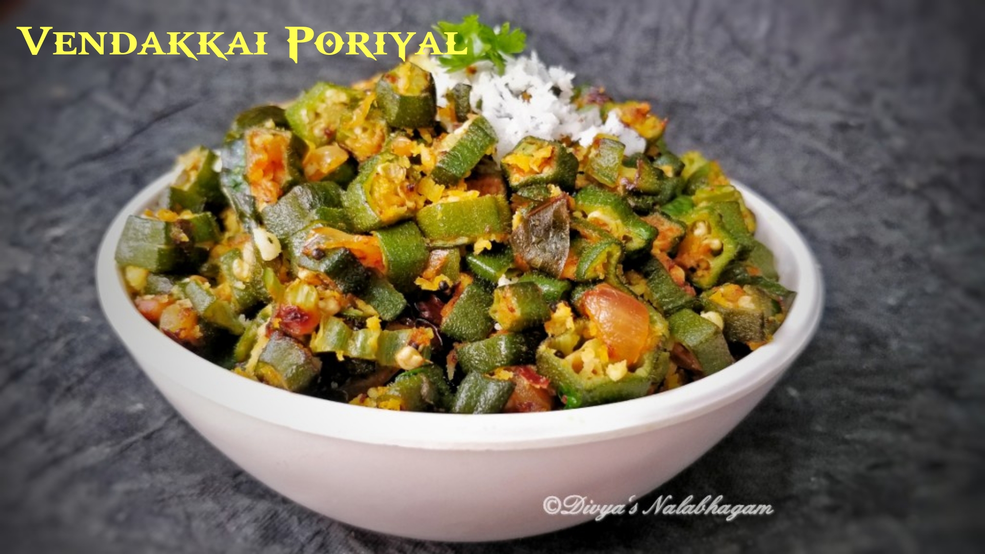 Vendakkai Poriyal | Ladies finger fry | Bhindi fry | Okra Fry - Divya's ...