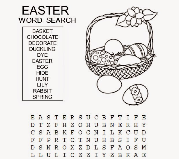 Top 10 Easter Word Search For Kids