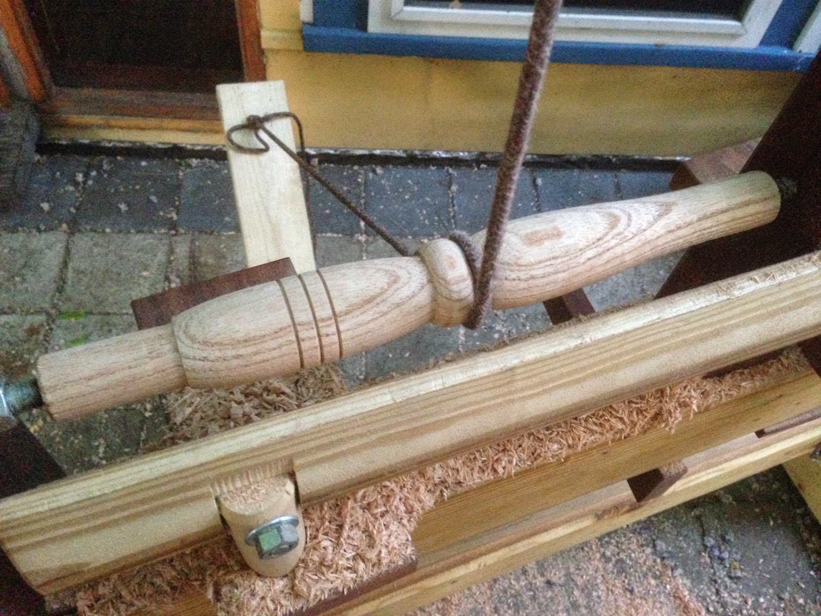 The Joy of Wood: Love that Double Spring Pole Lathe!