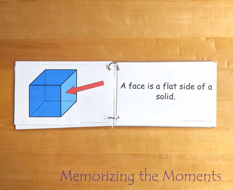 Memorizing the Moments: Parts of Geometric Solids Book