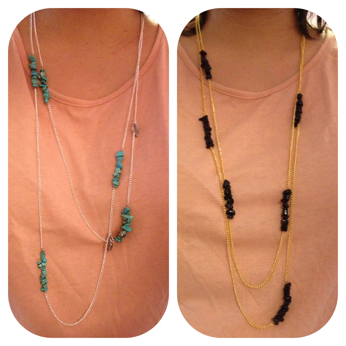 Eat, Breathe, Create. Repeat Daily.: DIY Chain and Stone Necklace