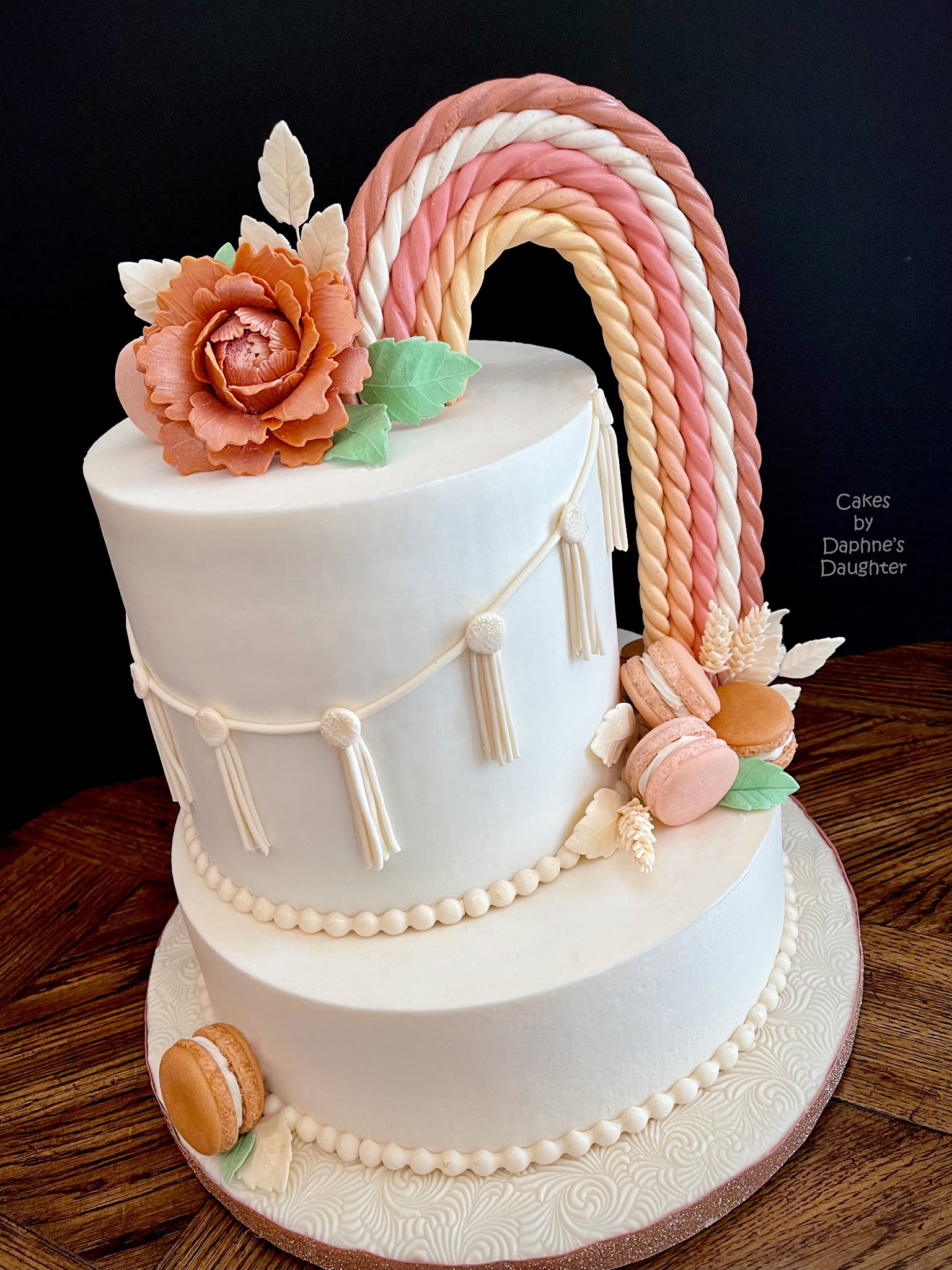 The Bake More: Boho Rainbow Cake